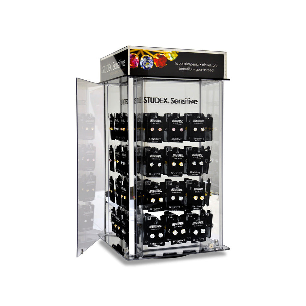 Rotating Counter Display for Sensitive Puff Pad Studs 96 Pairs – STUDEX®